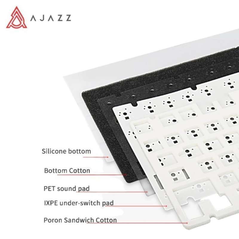 Promo 100% Produk Ori Ajazz Ak820 Gts Pro 75% Tri-mode Connection - Mechanical Keyboard Diskon ...