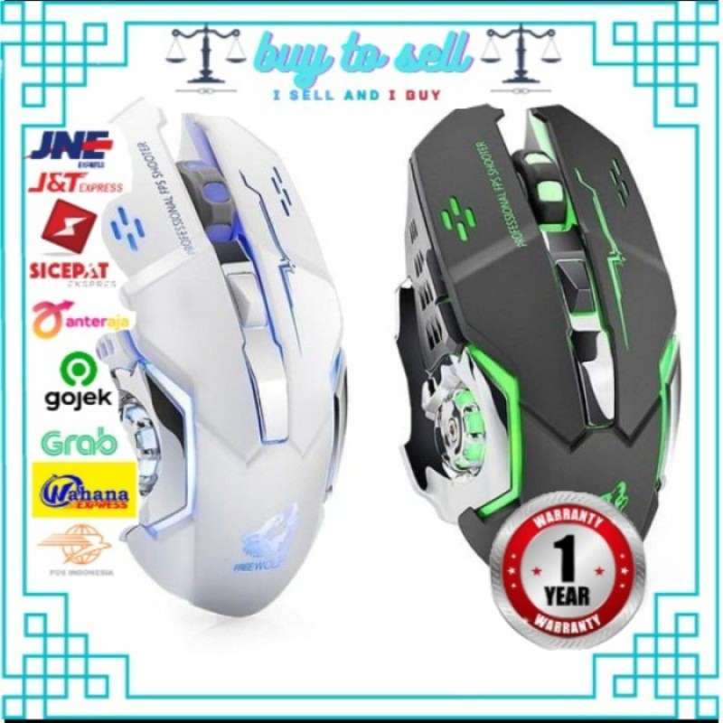 Promo 100% Produk Ori Mouse Wireless Gaming Silent Usb Optical ...
