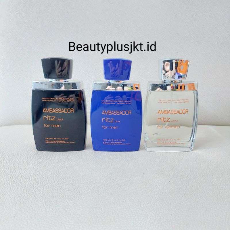 Jual Original Bpom Ambassador Ritz Black For Men Ambassador Ritz White ...