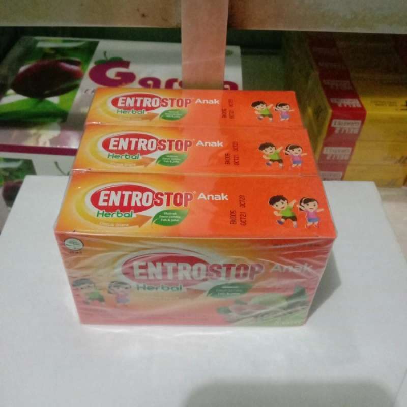 Promo Entrostop Herbal Anak 1 Bal [3 Box @ 6 Sachet / Bal] Diskon 9% Di ...