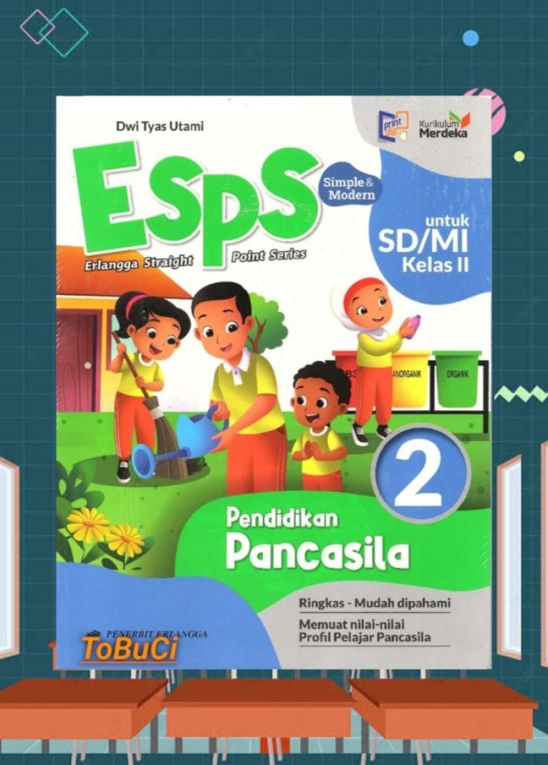 Jual Buku Kumer Esps Pendidikan Pancasila Kelas 2 Sd Erlangga Di Seller ...