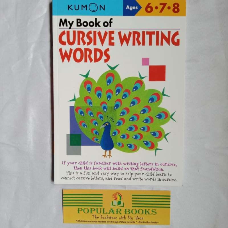 Jual Kumon My Book Of Cursive Writing : Words ( Ages 6-7-8 ) Di Seller ...