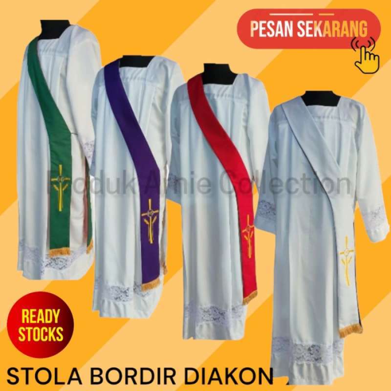 Jual Stola Diakon Katolik/4 Warna Litrugi/kasula Romo Imam Katolik Di ...