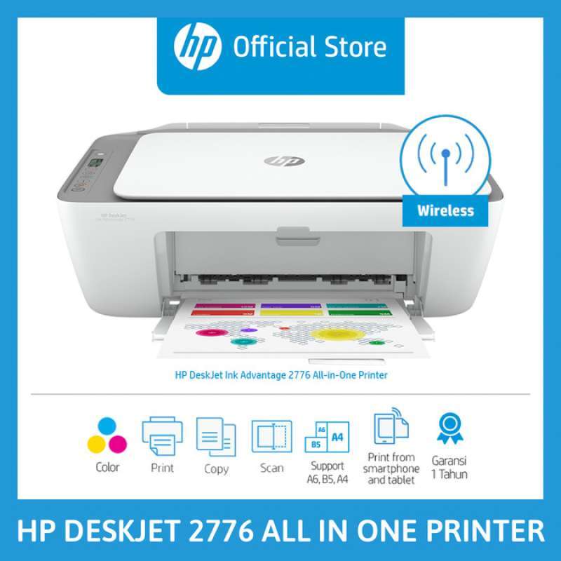 Promo Hp Deskjet Ink Advantage 2776 2775 All In One Printer Wireless ...