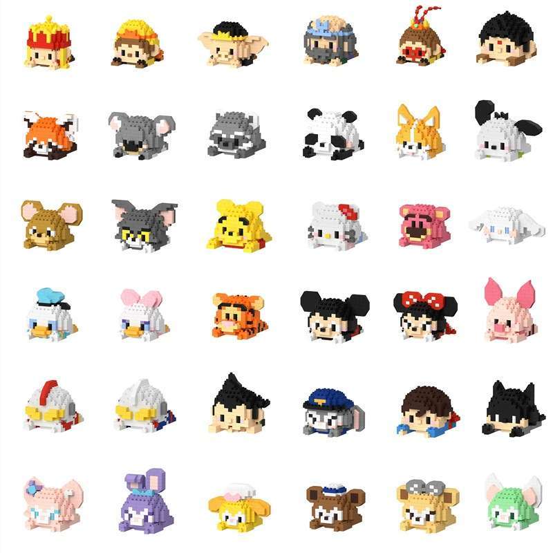 Jual Nano Block Model Karakter Tiduran Selonjoran Sleep Mainan Balok ...