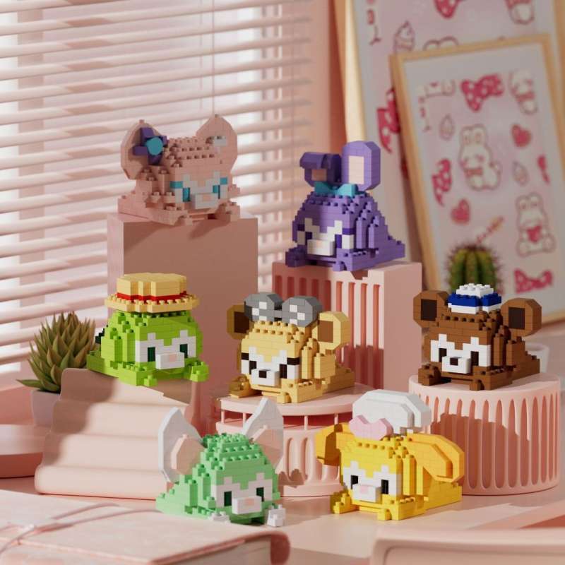 Jual Nano Block Model Karakter Tiduran Selonjoran Sleep Mainan Balok ...