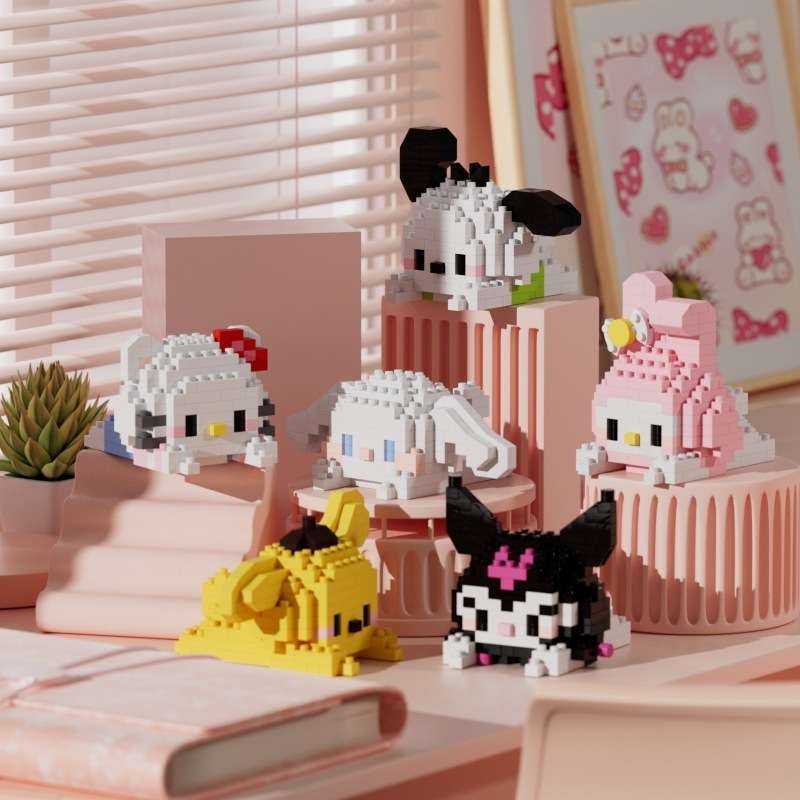 Jual Nano Block Model Karakter Tiduran Selonjoran Sleep Mainan Balok ...