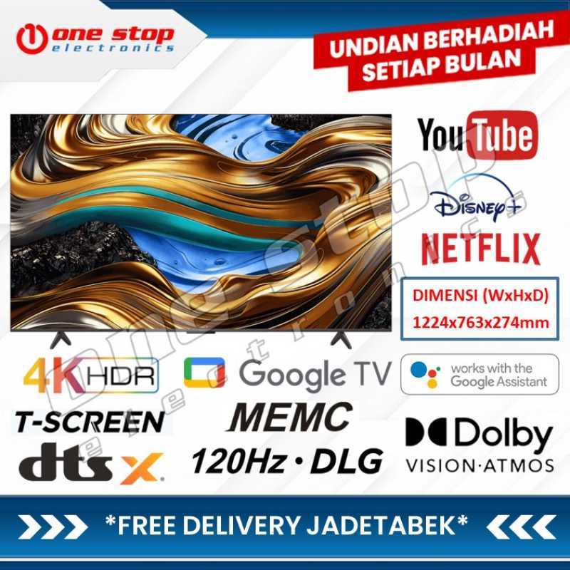 Promo [garansi Resmi] Tcl 55p755 4k Uhd Hdr10+ Google Tv W/ Dolby Vision-atmos 55 Inch Diskon 2% ...