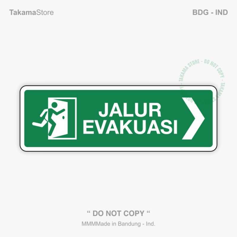Jual Rambu K3 Jalur Evakuasi 30cm X 10cm Akrilik - Exit Di Seller Ayato - Cengkareng Timur, Kota ...