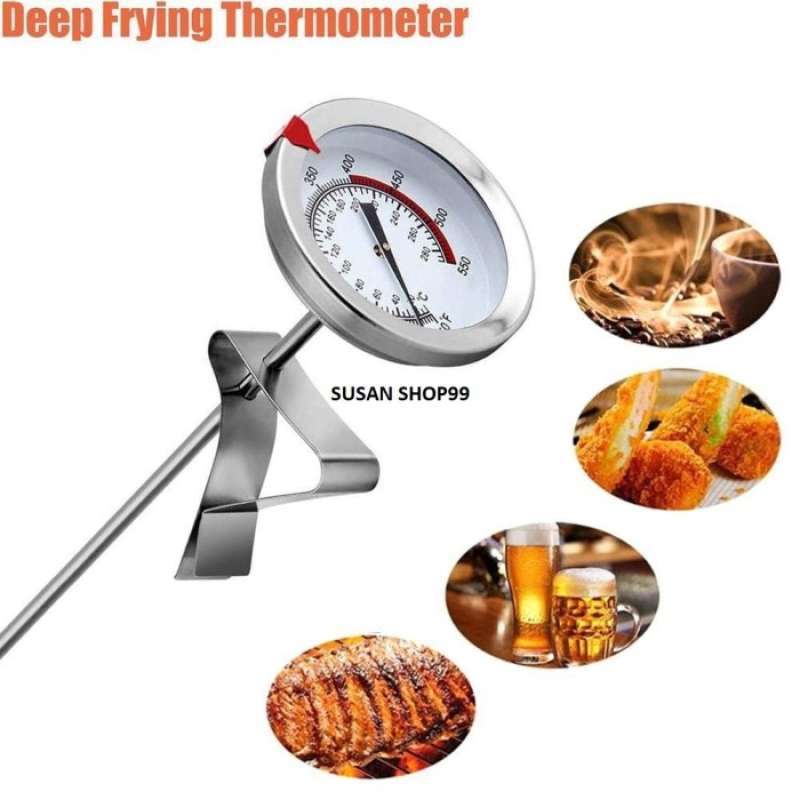 Jual Termometer Minyak 40cm Ukur Suhu Minyak Air Stainless Steel Analog ...
