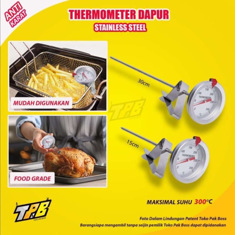 Jual Thermometer Minyak Goreng Masak Deep Fry Oil Termometer Panjang ...