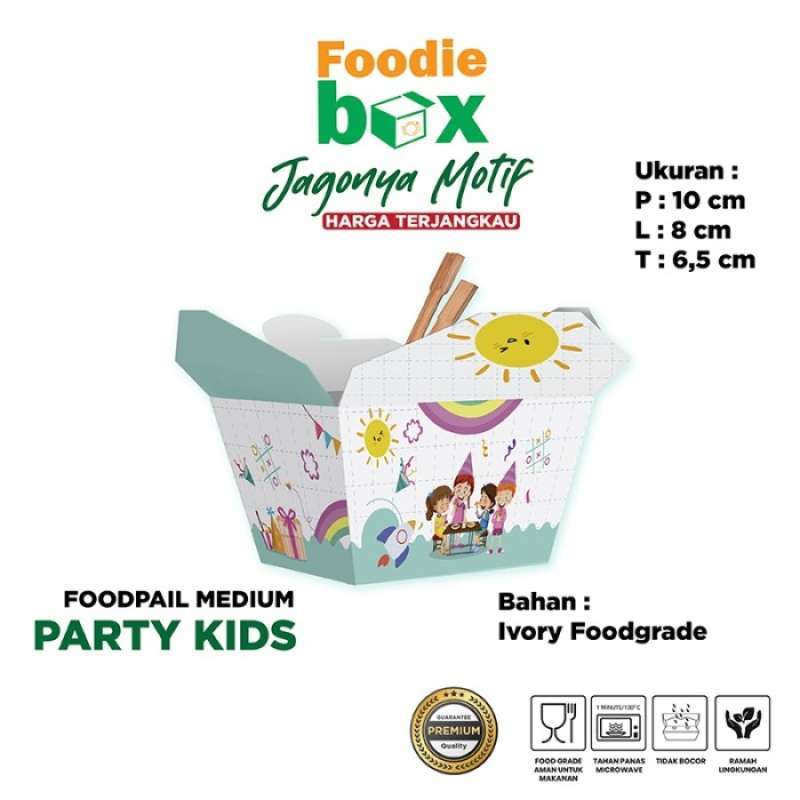 Jual Mb2 Food Pail Medium Isi 50 Pcs Paper Rice Box Ivory Food Grade Di Seller Hachi ...