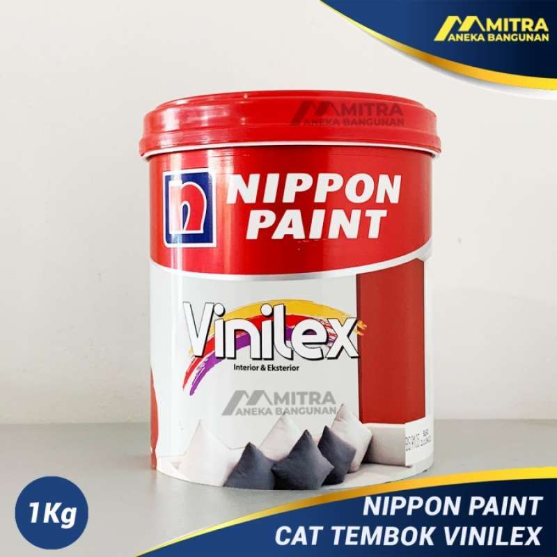 Promo Cat Tembok Nippon Paint Vinilex 1 Kg / Warna Hitam Putih / Cat ...