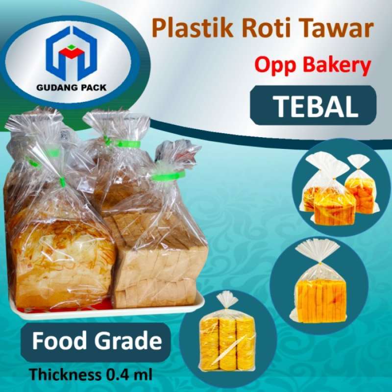 Jual Plastik Roti Tawar / Plastik Opp Food Grade Untuk Makanan Dan ...