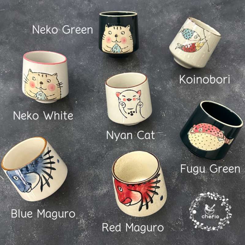 Jual Chefio Gelas Keramik Zen Ocha Cup Jepang / Mug / Cangkir Teh Kopi ...