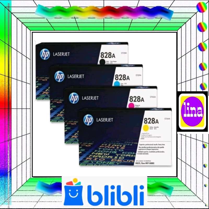 Jual Drum catridge hp laserjet 828a black dan 828a colour original ...