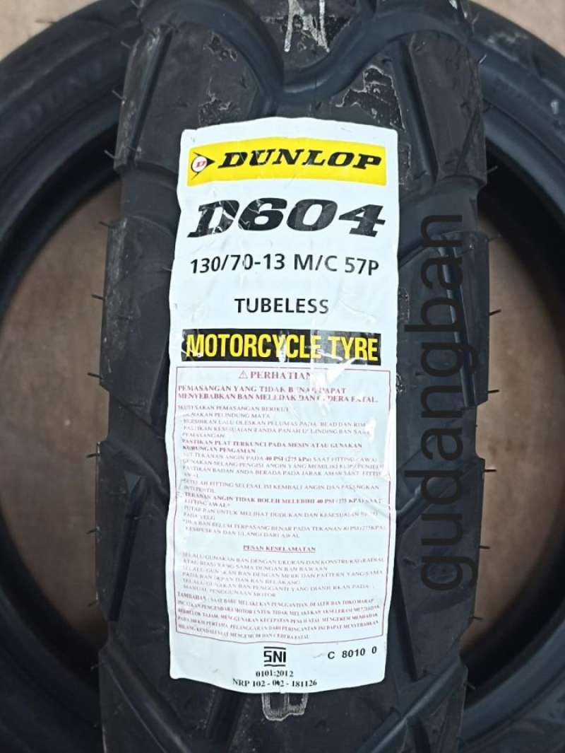 Promo Dunlop D604 130 70 13 Dual Purpose Semi Trail Ban Luar Motor ...