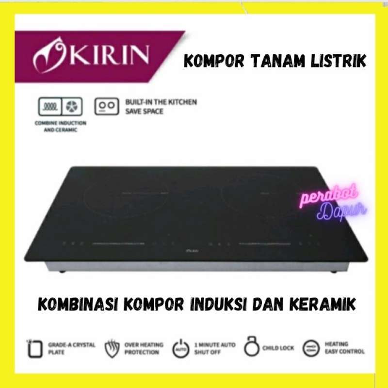 Jual Kompor Tanam Listrik Induksi Kirin 2 Tungku Induction Cooker Kic 2502h Di Seller Doujin ...