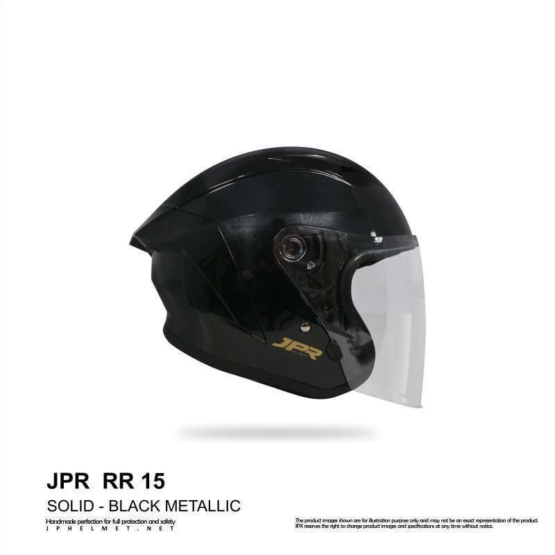 Jual Helm Jpr Half Face Rr15 - Xl Black Doff Di Seller Motohelmet ...