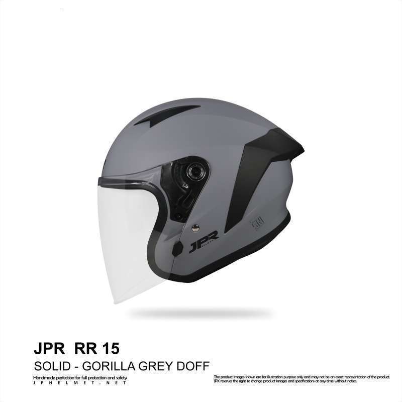Jual Helm Jpr Half Face Rr15 - Xl Black Doff Di Seller Motohelmet ...