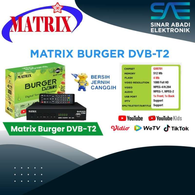 Promo Apple Kuning Matrix Set Top Box Dvb T2 / Penerima Siaran Digital - Kun Diskon 33% Di ...