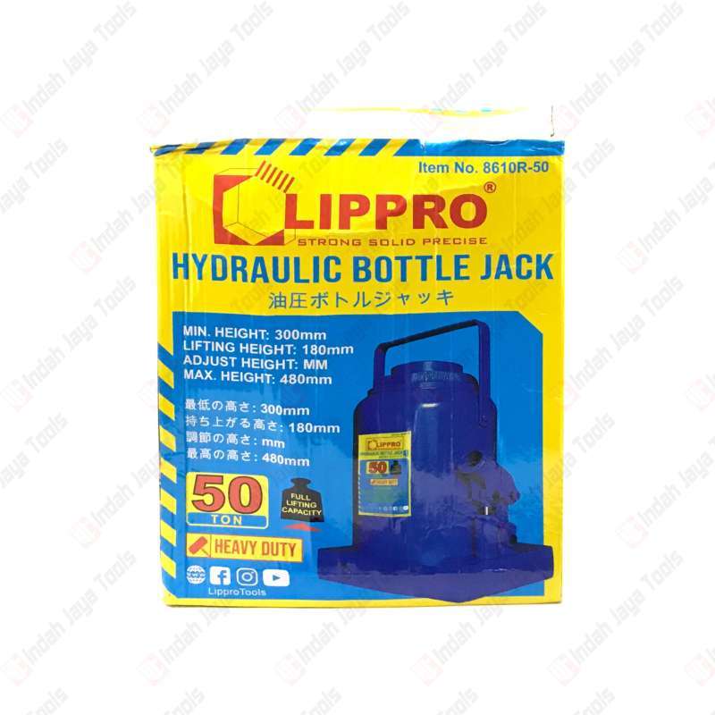 Promo Lippro 8610r-50 Dongkrak Botol 50 Ton - Hydraulic Bottle Jack ...