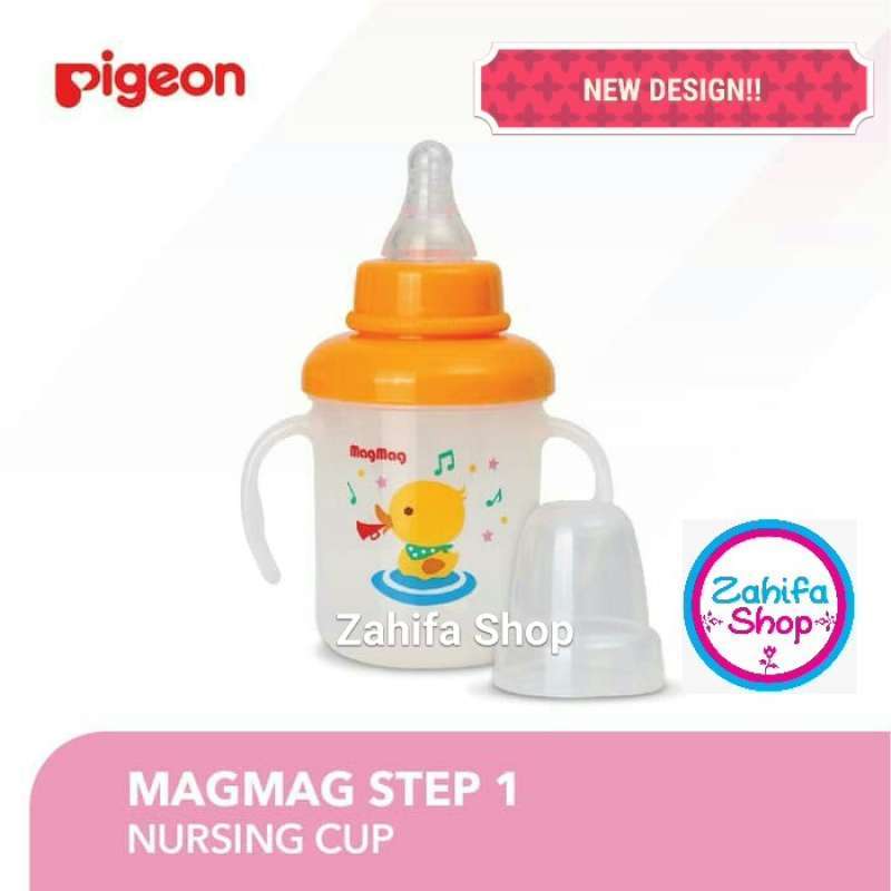 Jual Pigeon Mag Mag Step 1 2 3 4 Training Cup Magmag Nipple Spout Straw ...