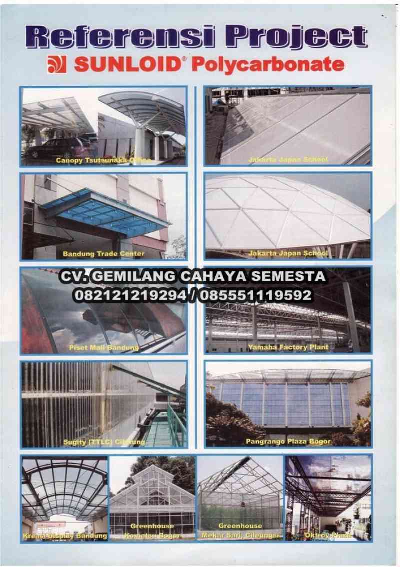 Jual Sunloid Flat ( 3 Mm ) Atap Transparan Solid / Atap Polycarbonate Sheet Di Seller Gemilang ...