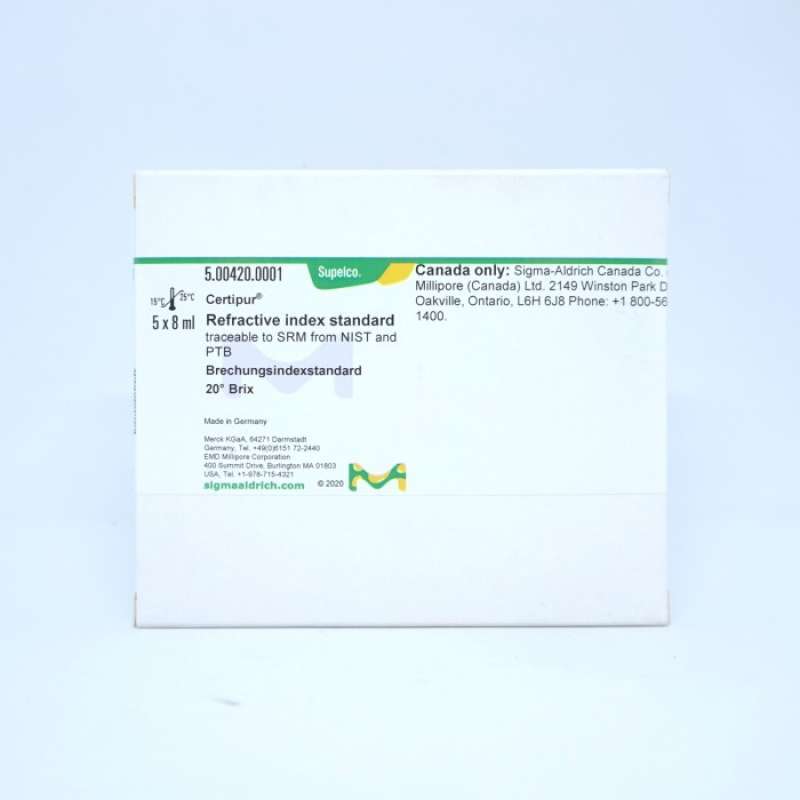 Promo Refractive Index Standard|merck|5x8ml Diskon 33% Di Seller Lucky ...