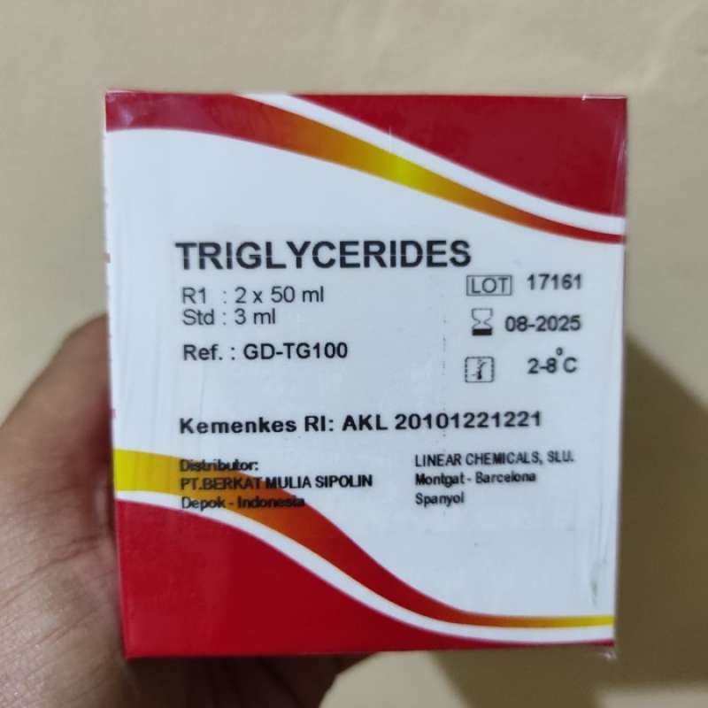 Promo Reagen Tg Trigliserid / Triglycerides 2x50 Ml Glory Diskon 33% Di Seller Lucky_vania ...