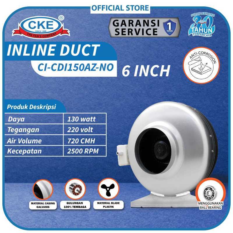 Jual Centrifugal Inline Duct Fan 6 Inch Blower Inline Duct Booster Fan ...