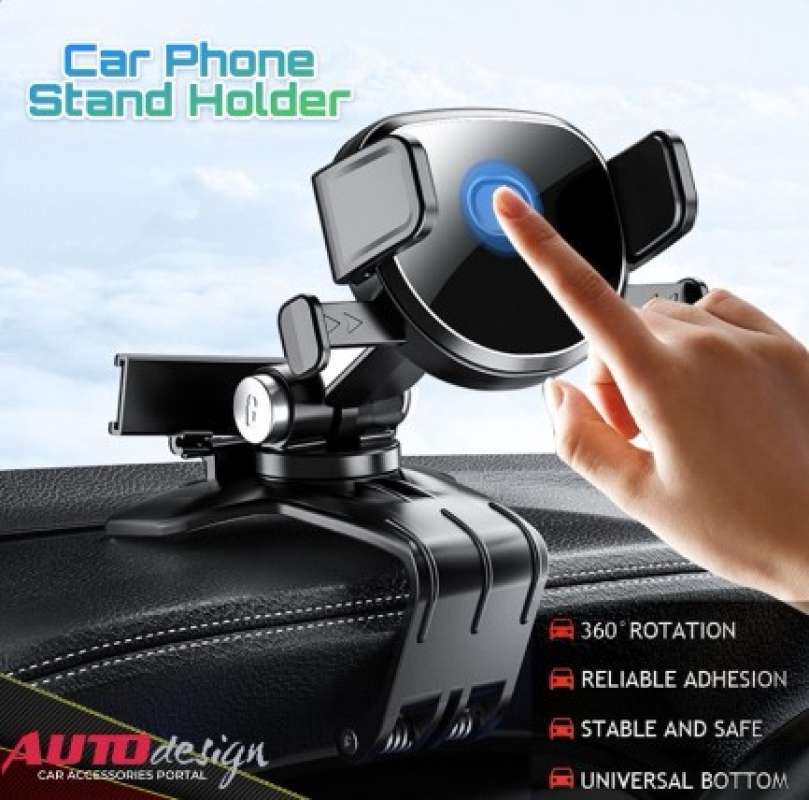 Jual Car Mouth Phone Holder Hp Mobil Dashboard Spion Dan Sun Visor 360 ...