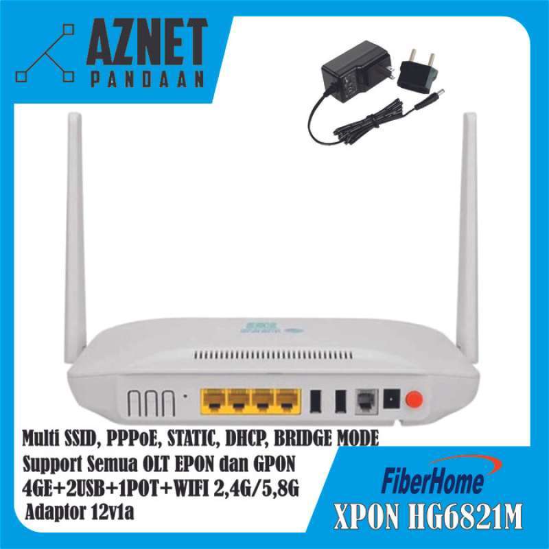 Jual Xpon Fiberhome Hg6821m Dual Band 4ge+2usb+1pot+wifi 2.4g/5.8g Di Seller Velvet Store ...