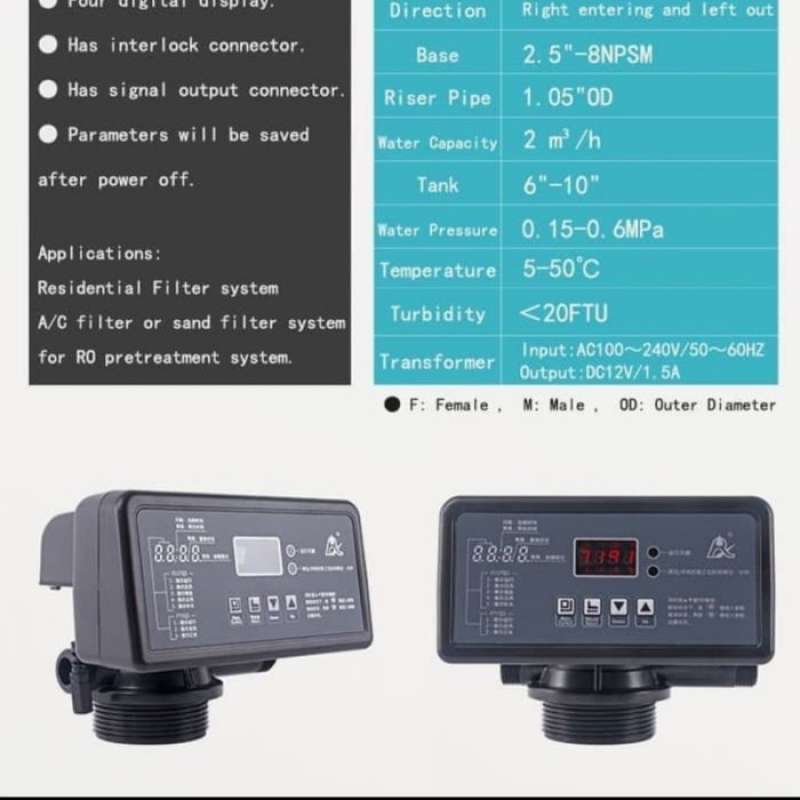 Promo Runxin F67q1 Automatic Filter Valve Kepala Auto Filter Head Auto