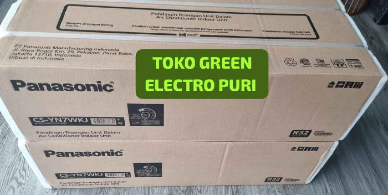 Promo Indoor Ac Panasonic 3/4 Pk Yn7wkj R32 Plus Remote Baru Segel ...