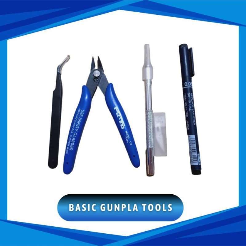 Jual Basic Toolset Tools Merakit Gundam Untuk Pemula (tang Marker ...