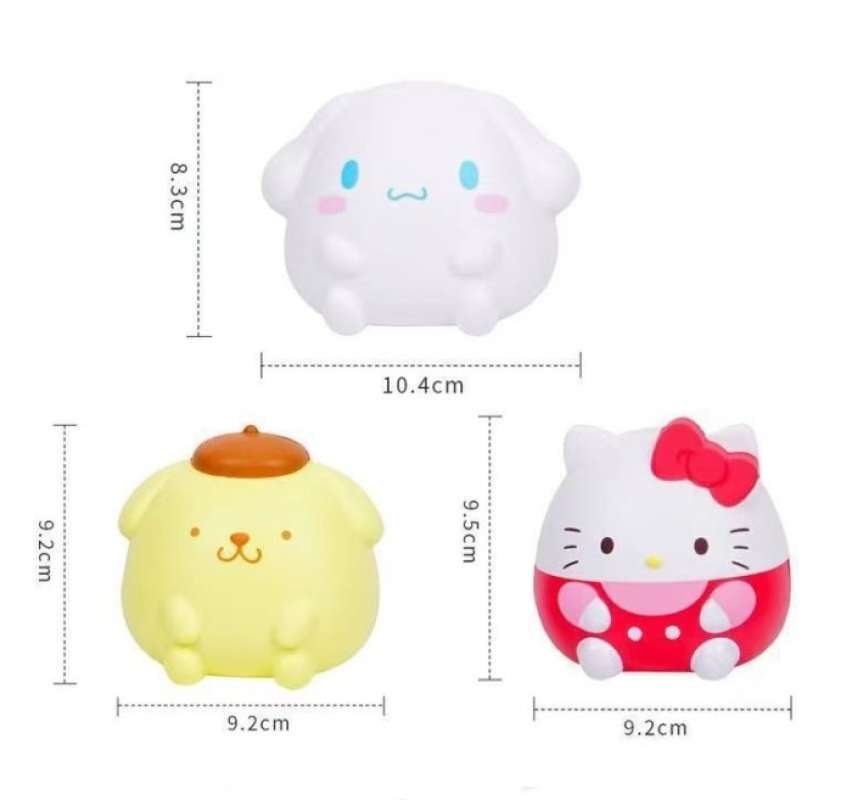 Jual Mainan Squishy Sanrio Kuromi Kitty Cinnamonroll Melody Stress Ball ...
