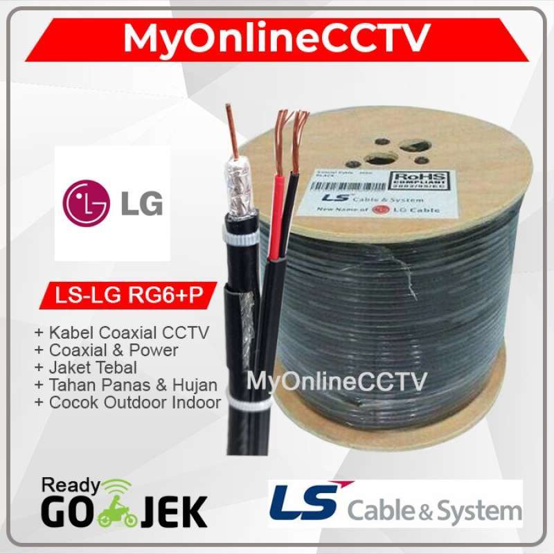 Jual Kabel Camera Cctv Lg Ls Coaxial + Power Rg6 Outdoor Sangat Kuat Di Seller Have-id ...