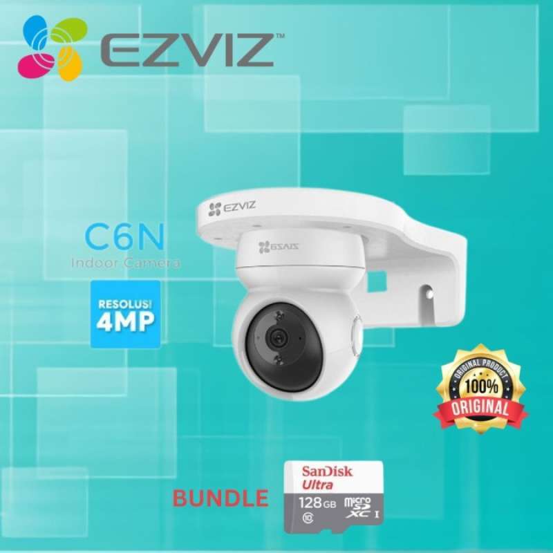 Jual Ezviz C6n 4mp Bundle Wall Mount - Smart Wifi & Port Rj45 Pan ...