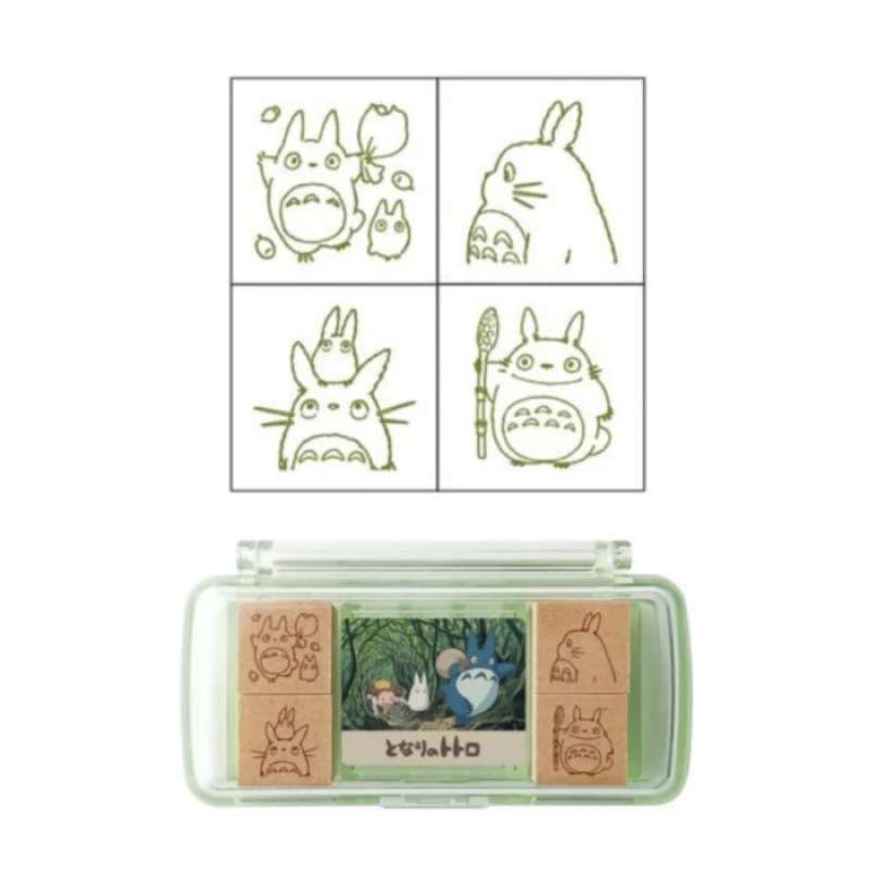 Jual Mini Stamp Set Studio Ghibli Totoro Stempel Journal Limited ...