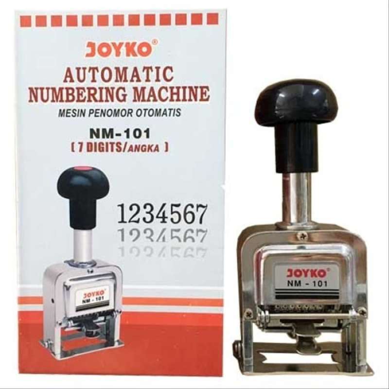 Jual Stempel Nomor Otomatis / Automatic Numbering Joyko Nm-101 7 Digit Di Seller Regstore ...