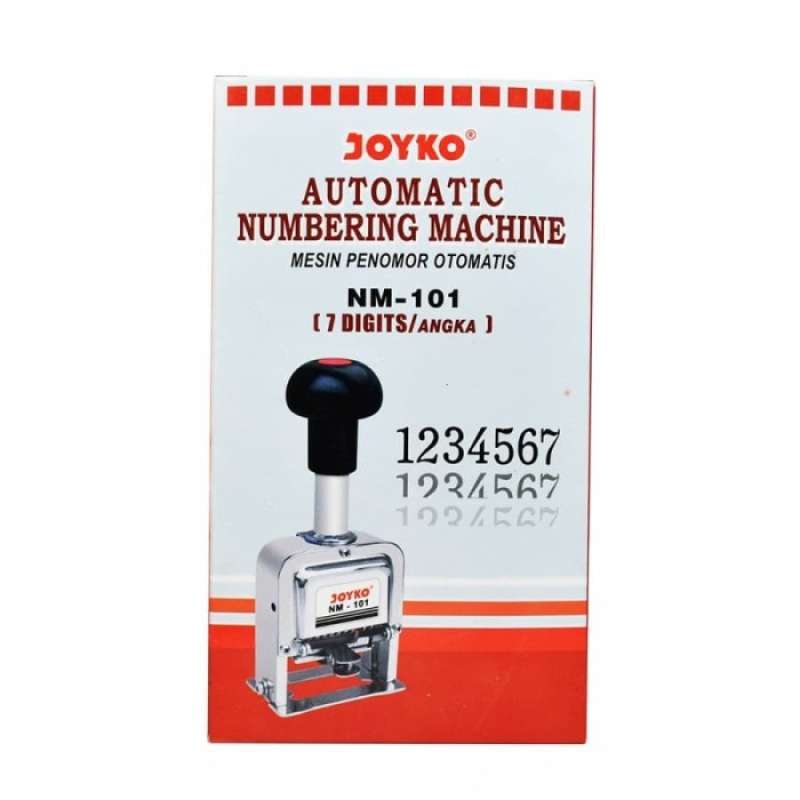 Jual Stempel Nomor Otomatis / Automatic Numbering Joyko Nm-101 7 Digit Di Seller Regstore ...