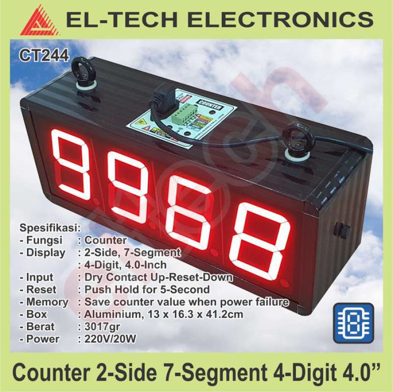 Jual Counter Digital Display Industri Hitung Barang 2 Sisi Side Di ...