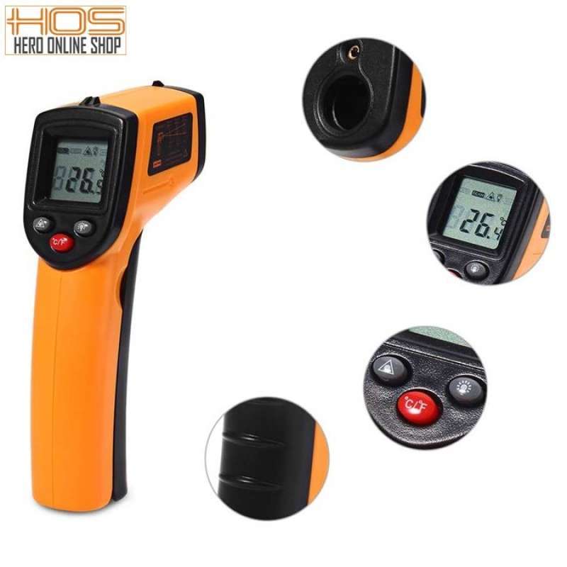 Promo Pengukur Suhu Panas Thermogun Industri Termometer Infrared Diskon ...