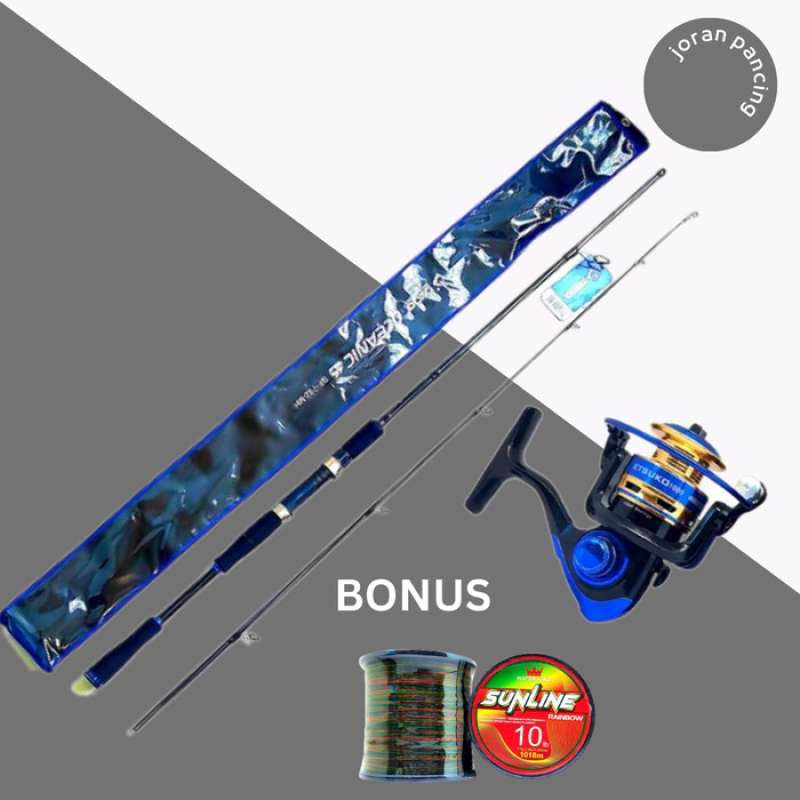 Jual Set Pancing Laut Panjang 270 Bahan Carbon Solid Kuat Hingga 15kg ...