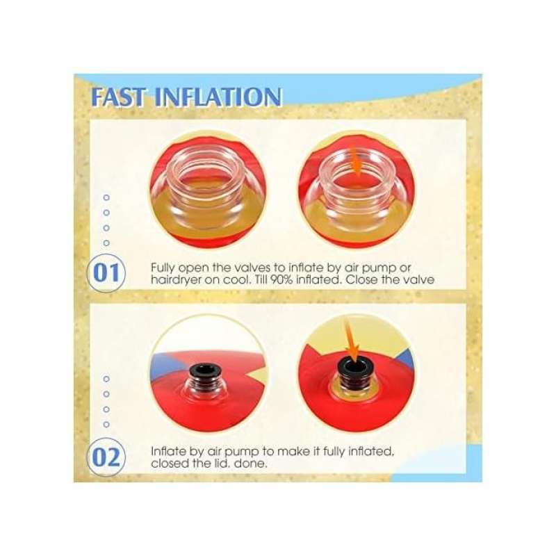 Jual 78 Inch Giant Beach Ball Jumbo Inflatable Balls Oversized Ad Di ...