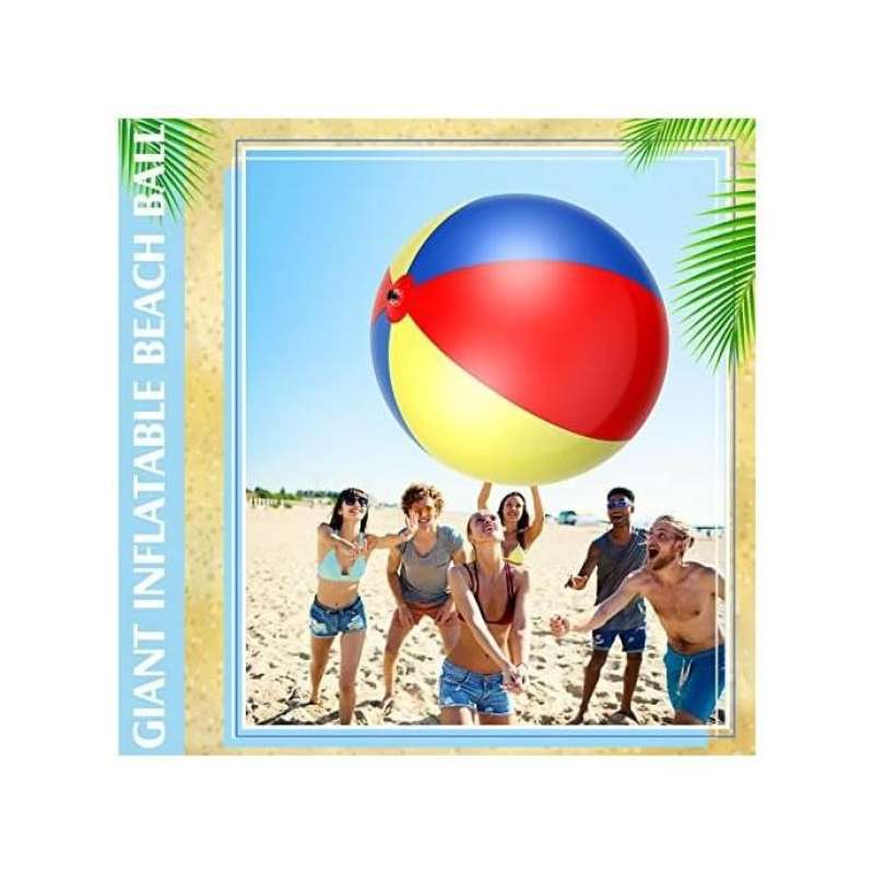 Jual 78 Inch Giant Beach Ball Jumbo Inflatable Balls Oversized Ad Di ...