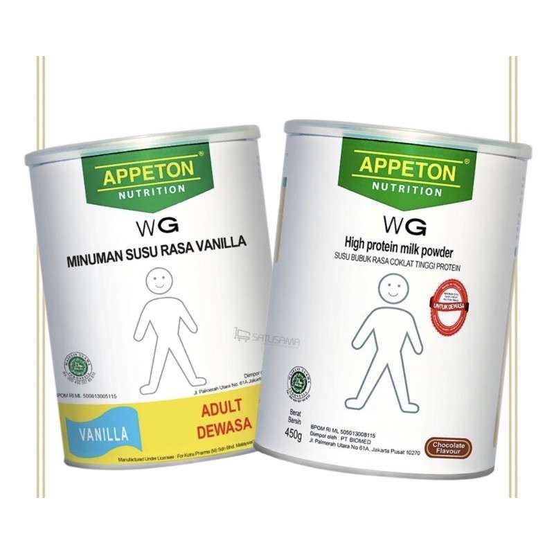 Jual Appeton Wg Adult Vanilla/ Coklat 450gr - Di Seller Nutrivit ...