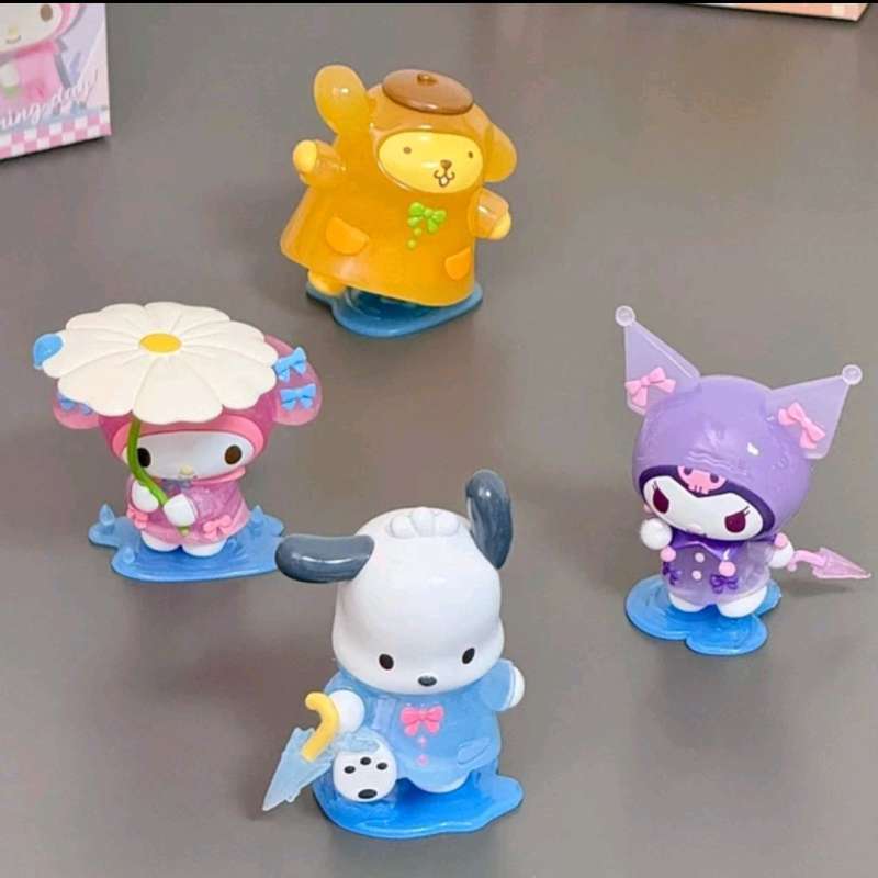 Jual Bisa Pilih Figure Sanrio Raincoat Rainy Day Figur Kuromi My Melody ...