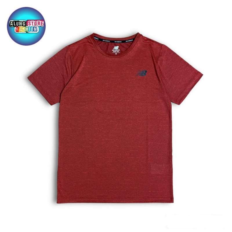 Jual Kaos New Balance Dry Original Maroon Baju Nb Sportwear Cepat ...
